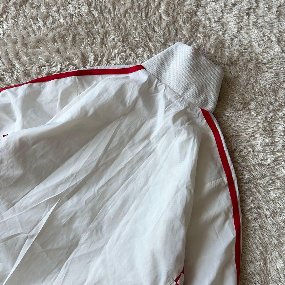 アディダス 00s Liverpool nylon jacket S white