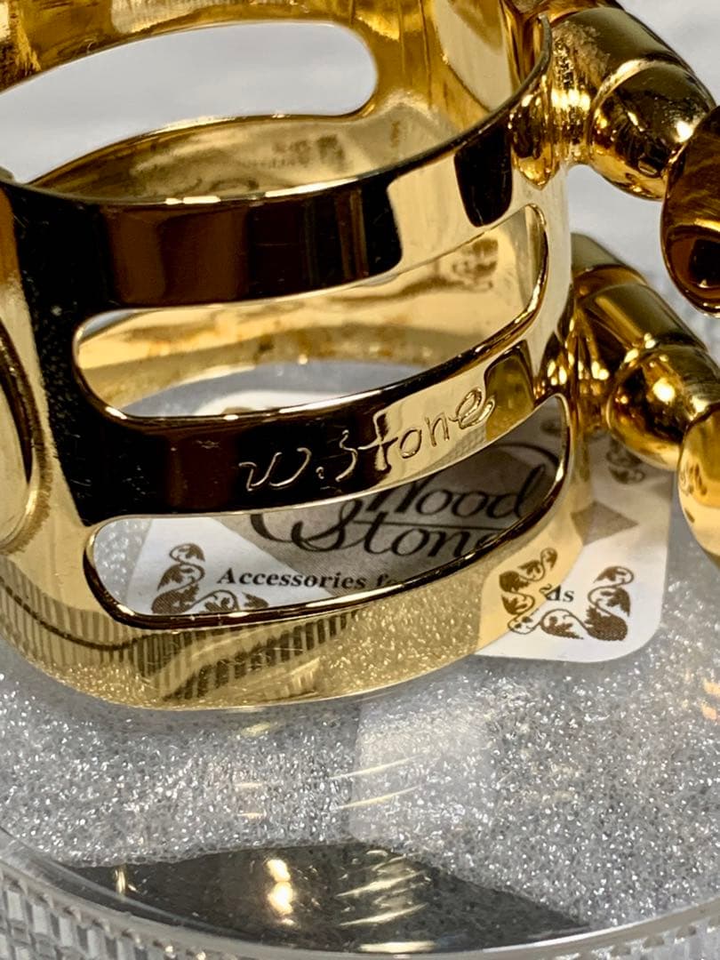 Wood Stone アルトサックスリガチャー SELMER ラバー GP 最終