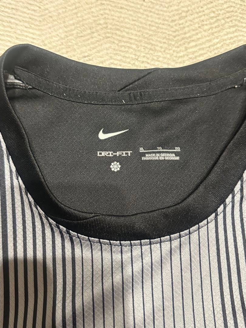 Nike PSG パリサンジェルマン　DRI-FIT 長袖シャツ グレー黒 XL