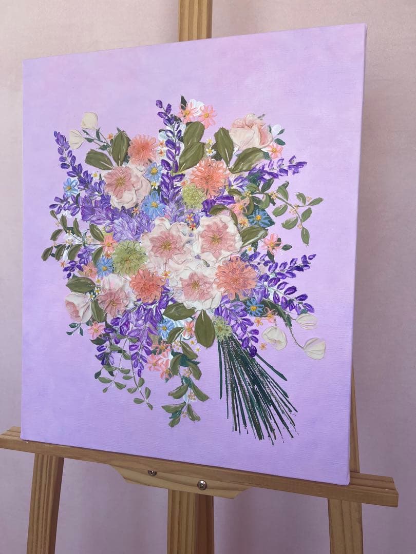 【なーさん＊様ページ】　母の日ギフト 花束 花の絵 ラベンダー ボタニカル