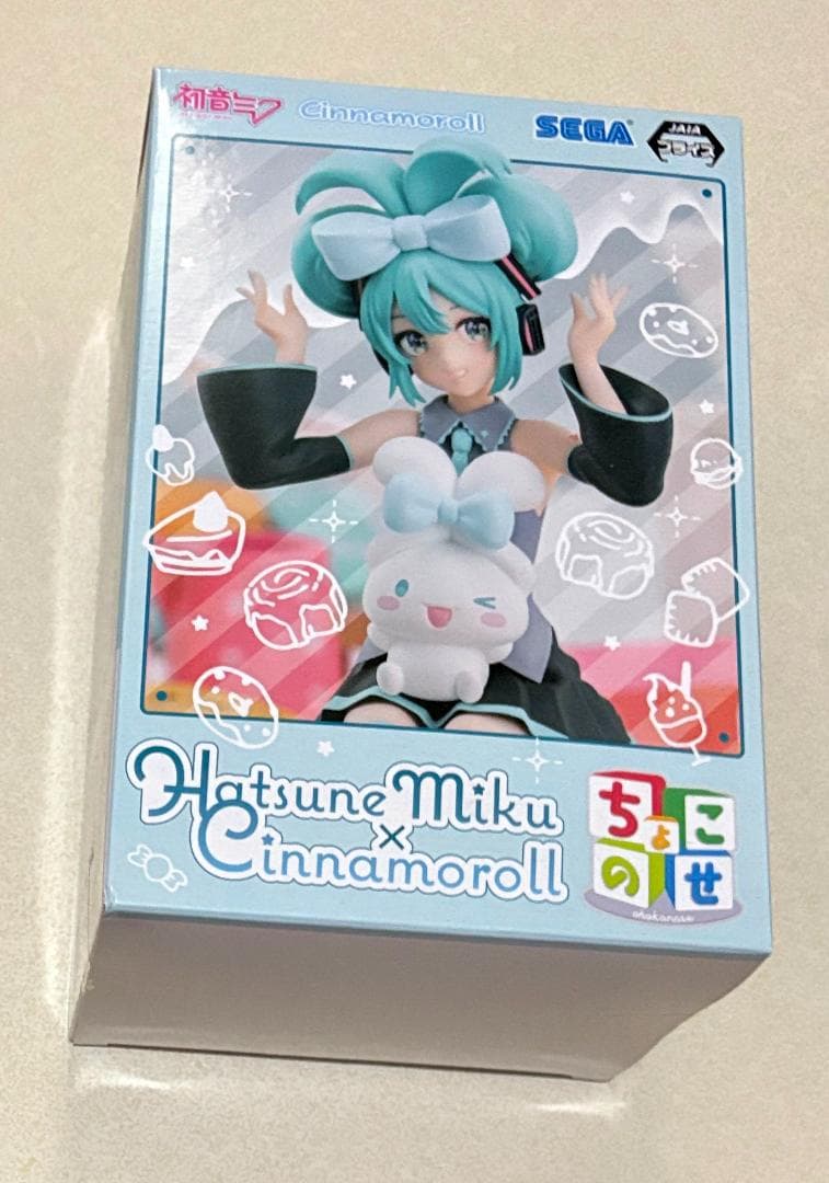 2個　初音ミク シナモロール Luminasta ちょこのせ フィギュア