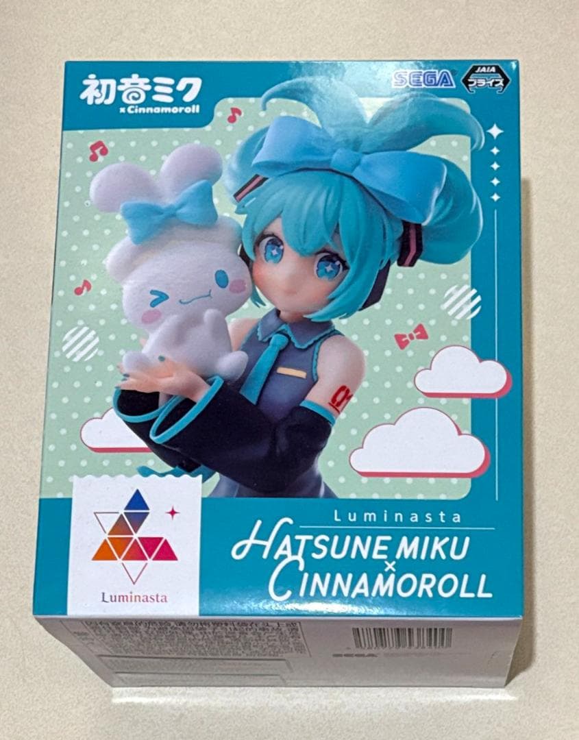 2個　初音ミク シナモロール Luminasta ちょこのせ フィギュア