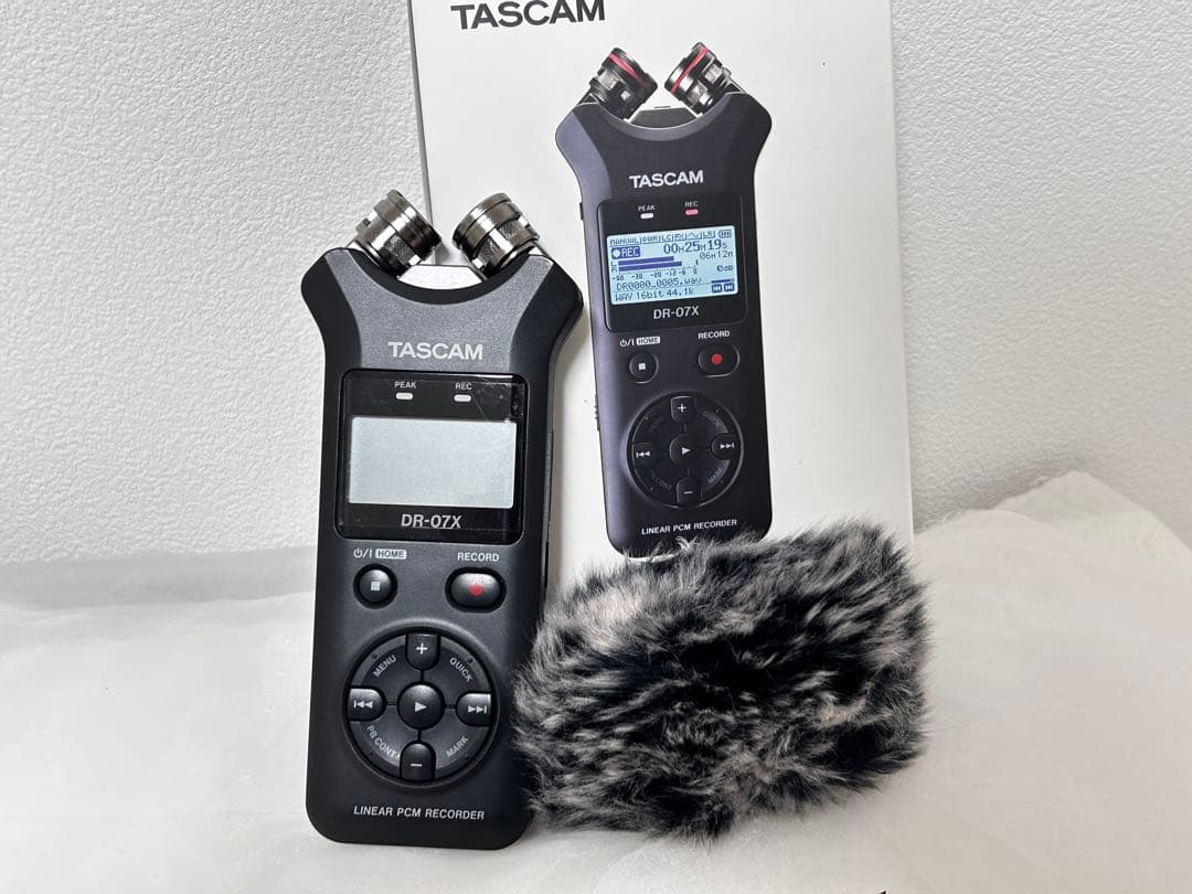 タスカム　TASCAM DR-07X マイク　ウィンドージャーマー付き