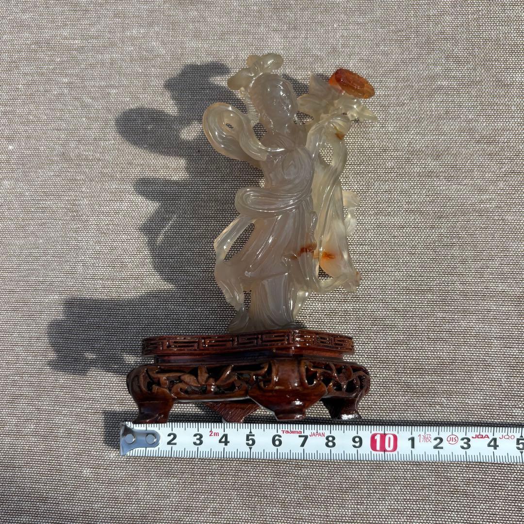 【s001】極美品・瑪瑙メノウ中国美術置物