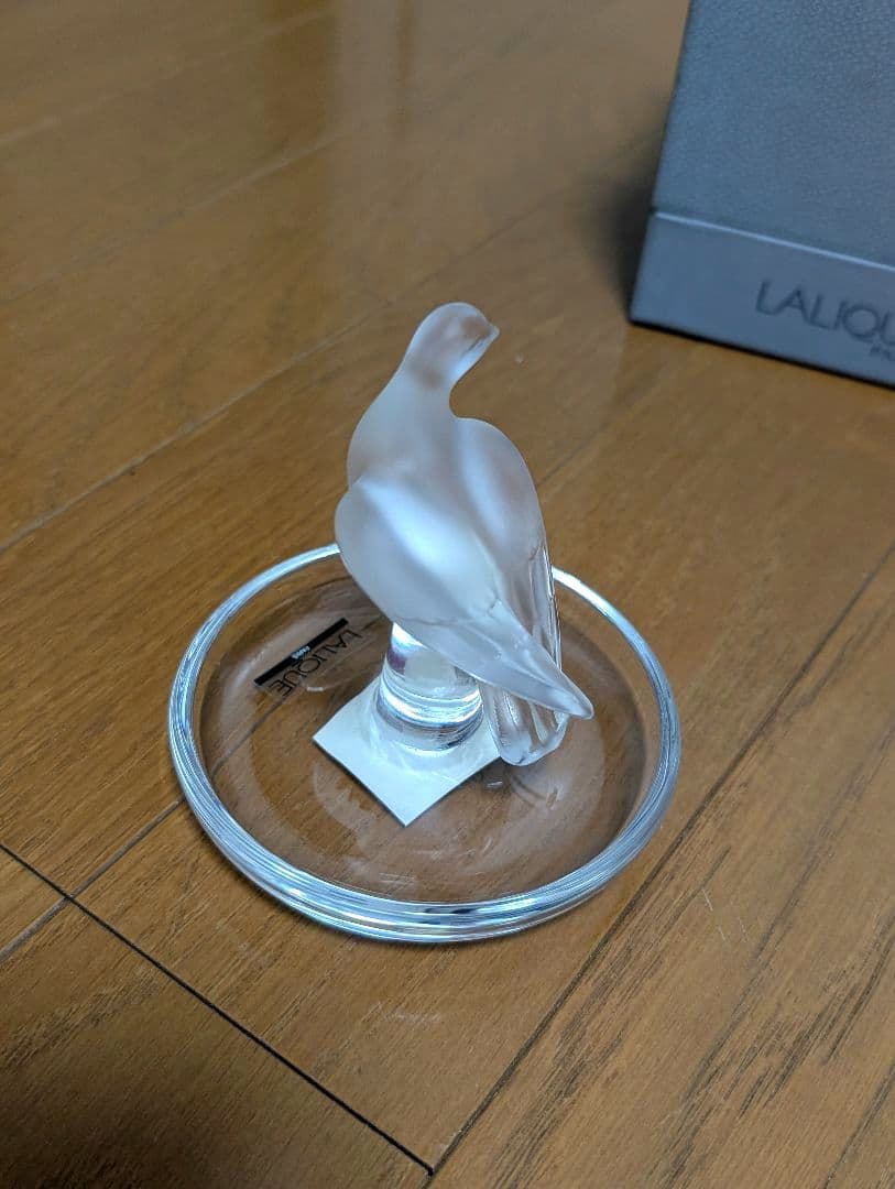 ラリックLalique　鳩のリングトレイ•アクセサリー小物入れ