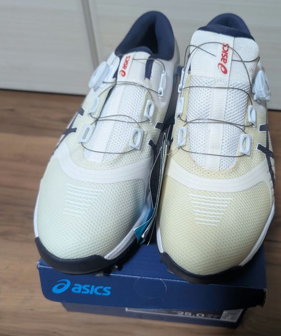 岳*様 新品　未使用　アシックス asics BOA ゴルフシューズ25.0cm