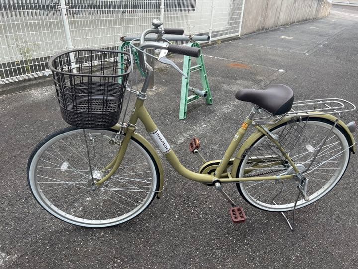 シティサイクル27インチ シマノ 通勤 通学 買い物 大型カゴ 自転車本体