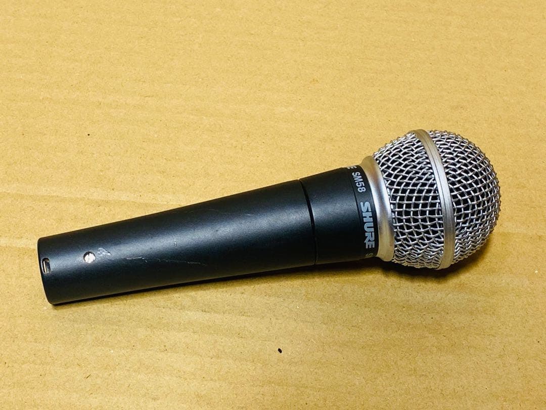 SHURE SM58 ダイナミックマイク 中古!