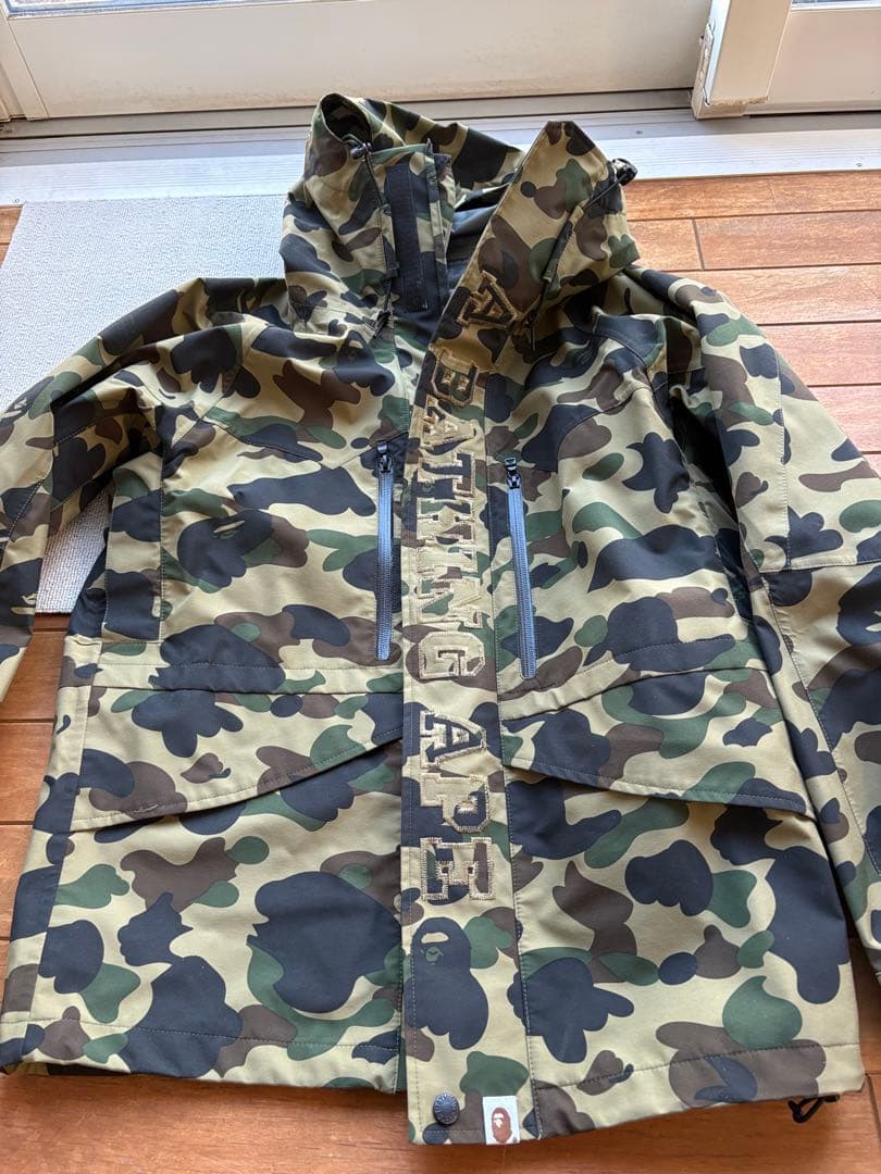 A BATHING APE カモフラージュジャケット S スキー　スノボ1st