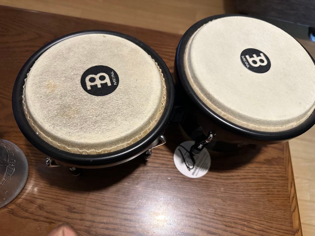 Meinl ボンゴ 黒とシルバー ハードケース付き