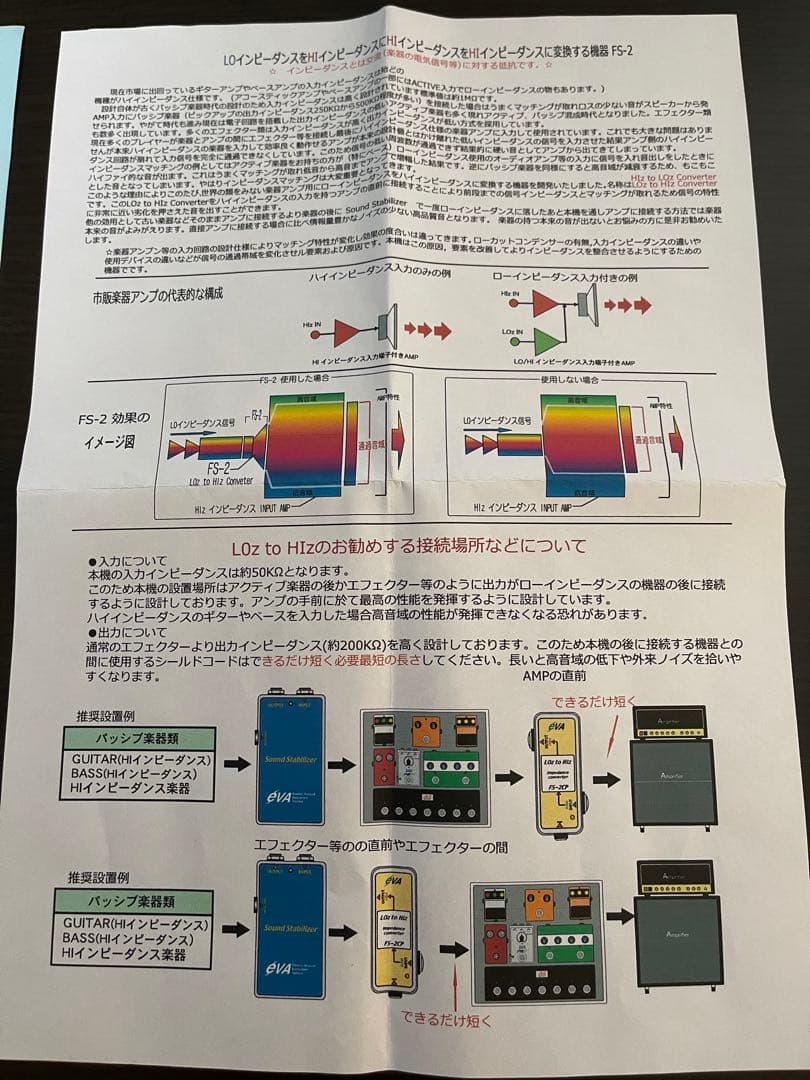 EVA電子 LOz or HIz to HIz Converter FS-2CP