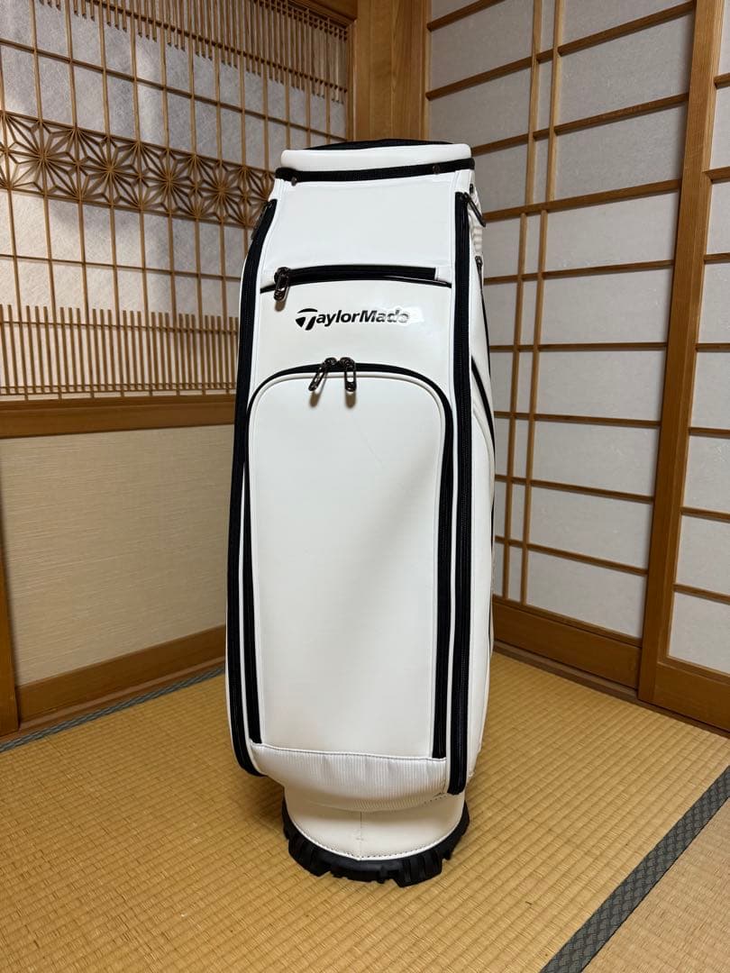 【新品・未使用】TaylorMade ホワイト キャディバッグ