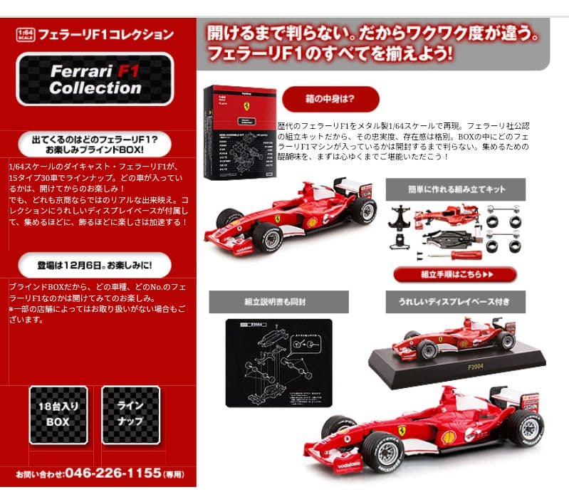 フェラーリF1コレクション京商ミニカーコレクション1/64サークルKサンクス