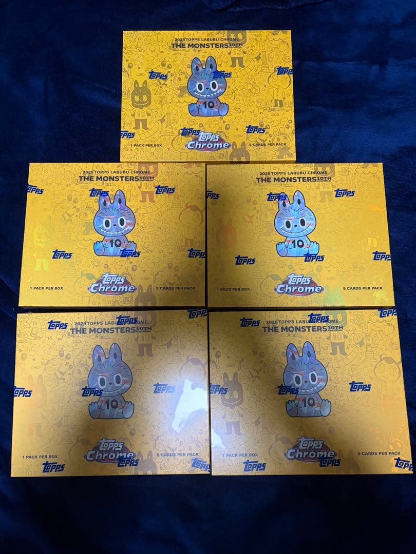 新品未開封シュリンク付き ラブブ トップス 5BOX Labbu Topps
