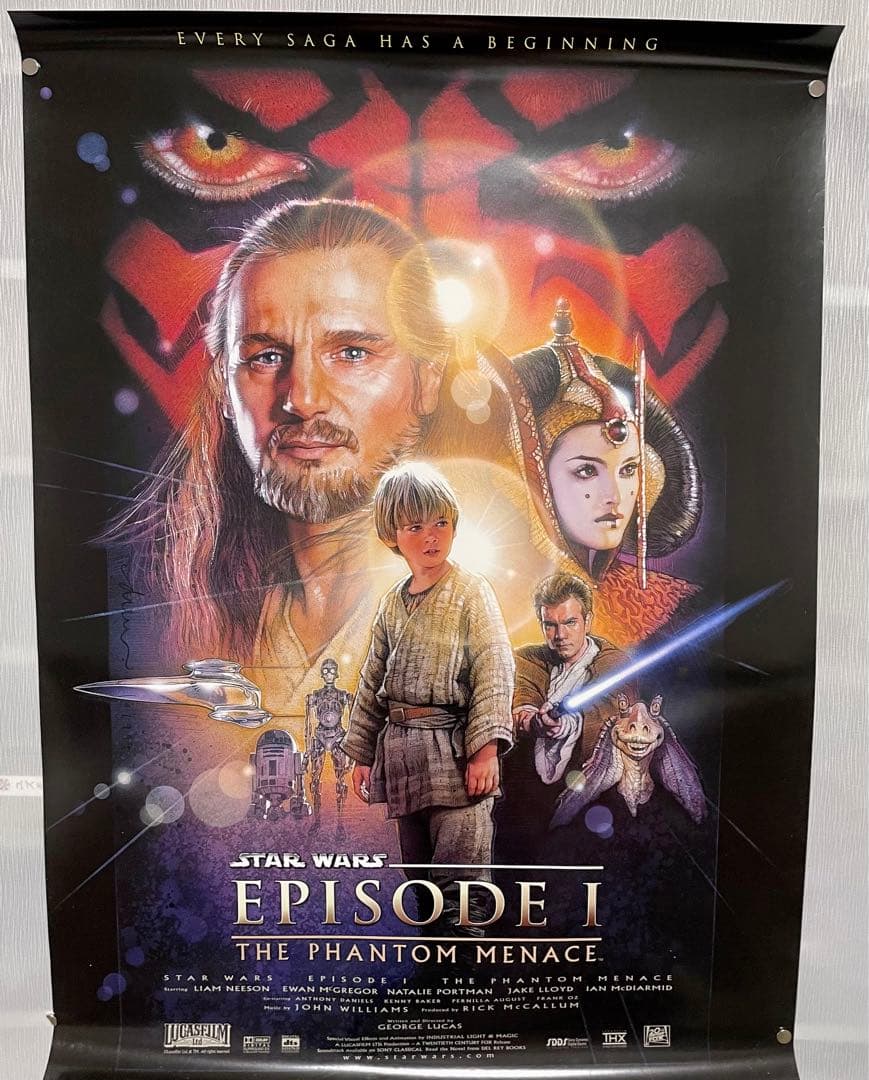 スター・ウォーズ エピソード1/ ファントム・メナス　ポスター　1999年❗️