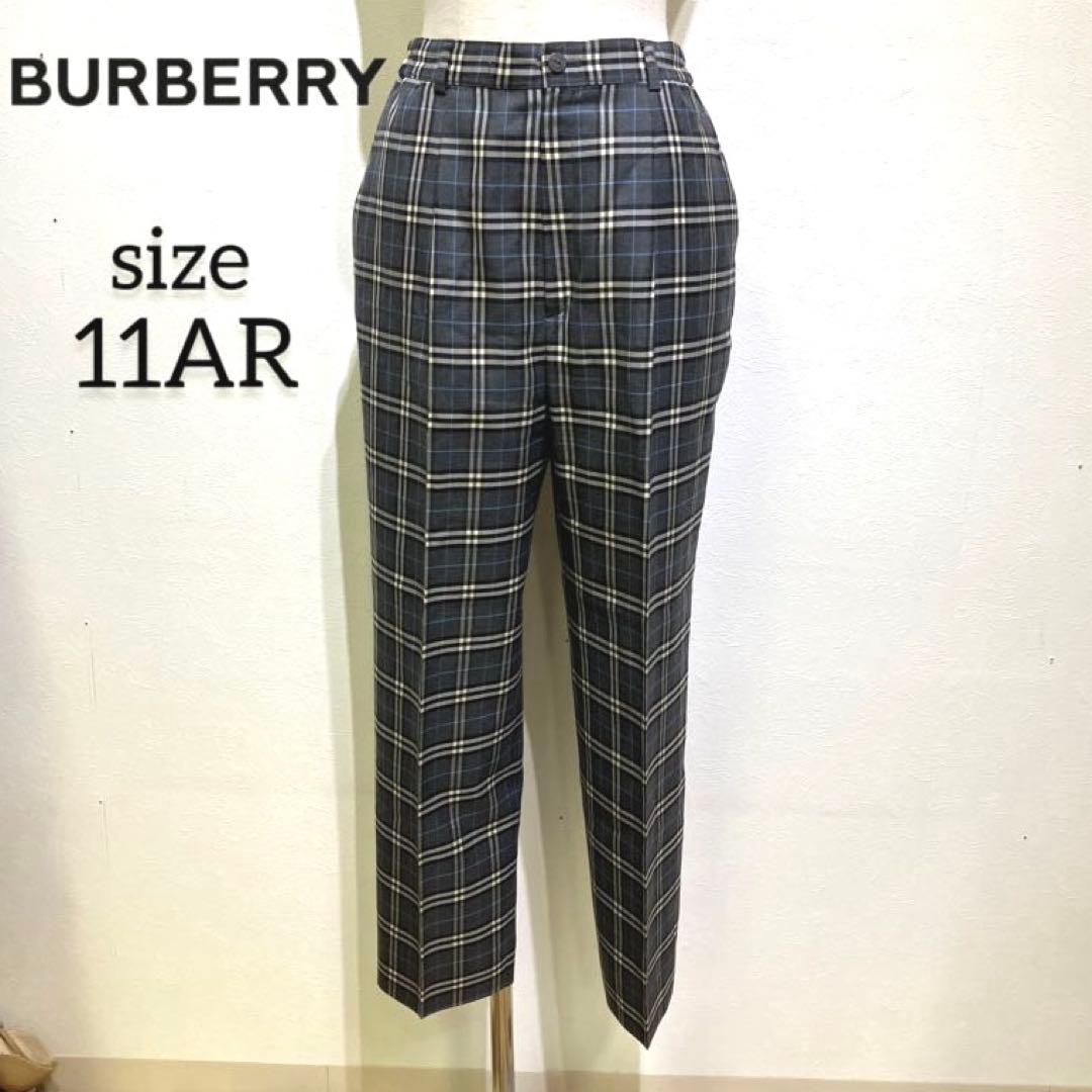 ☆美品☆Burberrys ヴィンテージ　チェック柄パンツ　羊毛　サイズ11AR