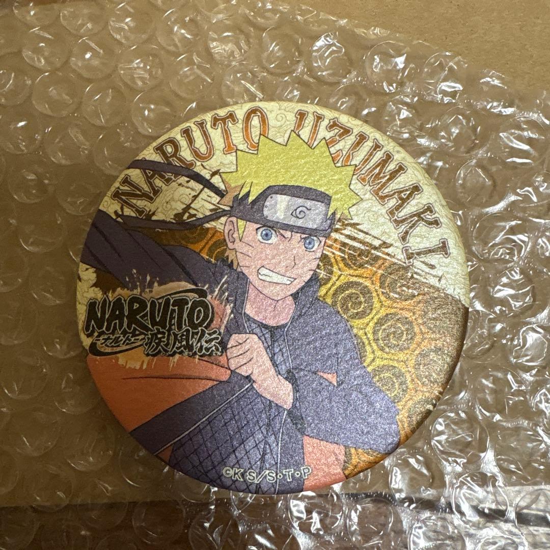 NARUTO ナルト　アニメガ　文教堂　限定　和紙　缶バッジ　うずまきナルト