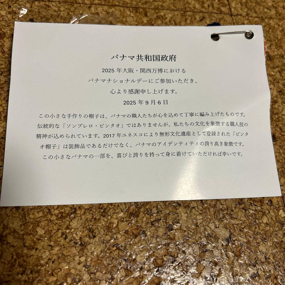 超激レア非売品　大阪万博 2025 パナマ館 ナショナルDAY限定 ピンバッジ