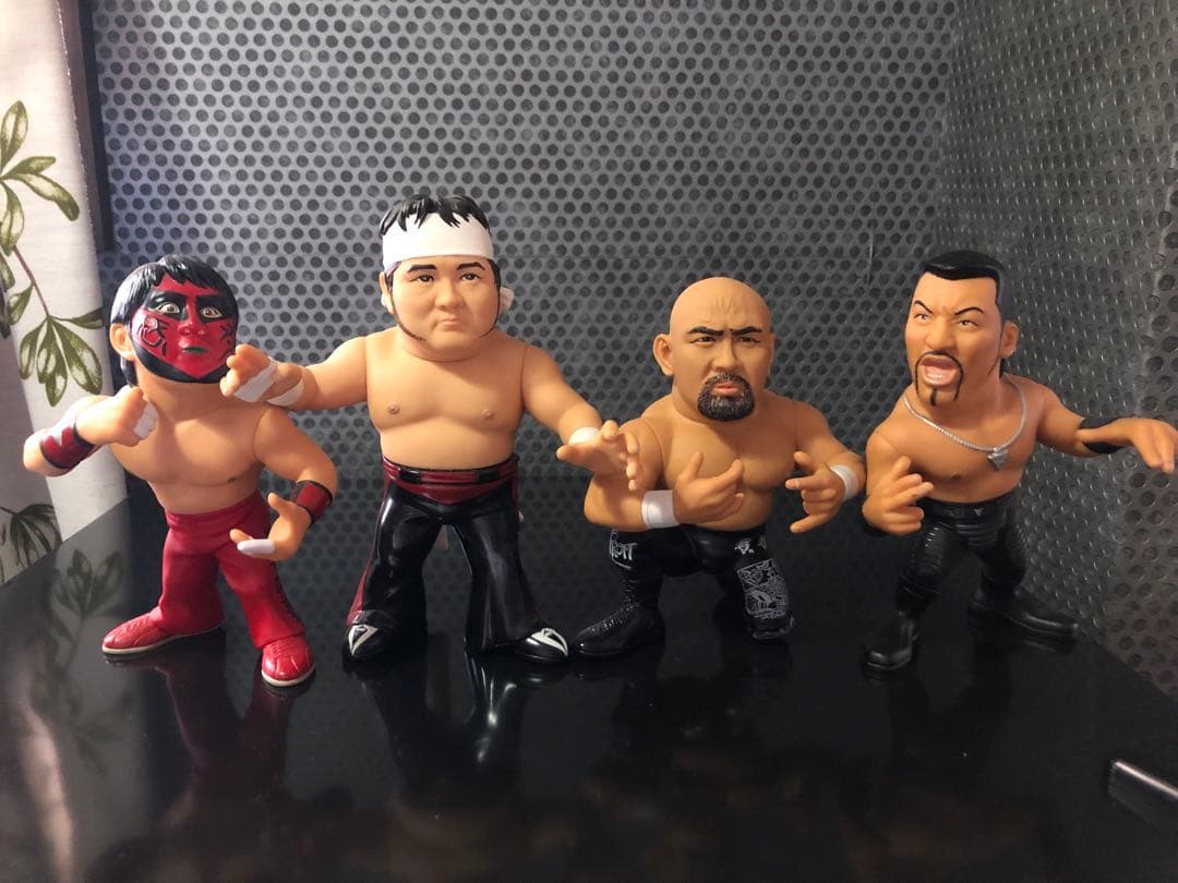 新日本プロレス　闘魂三銃士＆ムタ　HAOフィギュア　美品　レア