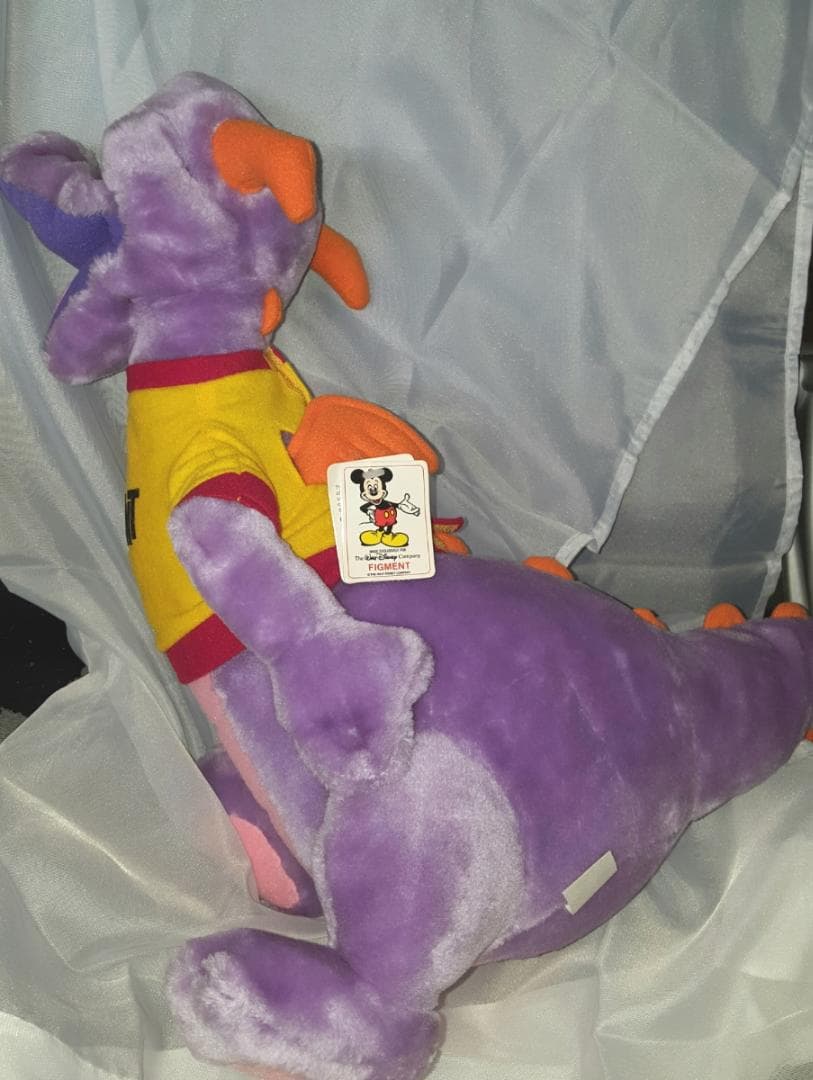 Disney Figment パープルドラゴン 特大 ぬいぐるみ フィグメント