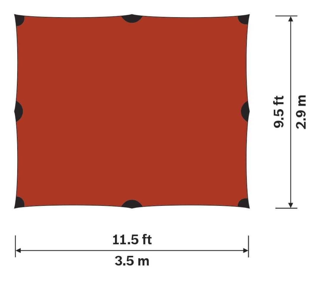 ヒルバーグ　hilleberg Tarp 10 XP ガイロープ タープ