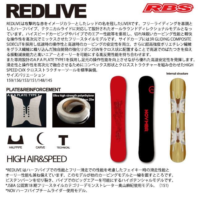 NOVEMBER 20/21 REDLIVE レッドライブ151cm