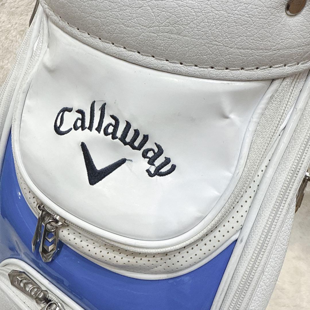 キャロウェイ Callaway ゴルフバッグ キャディバッグ ホワイト ブルー