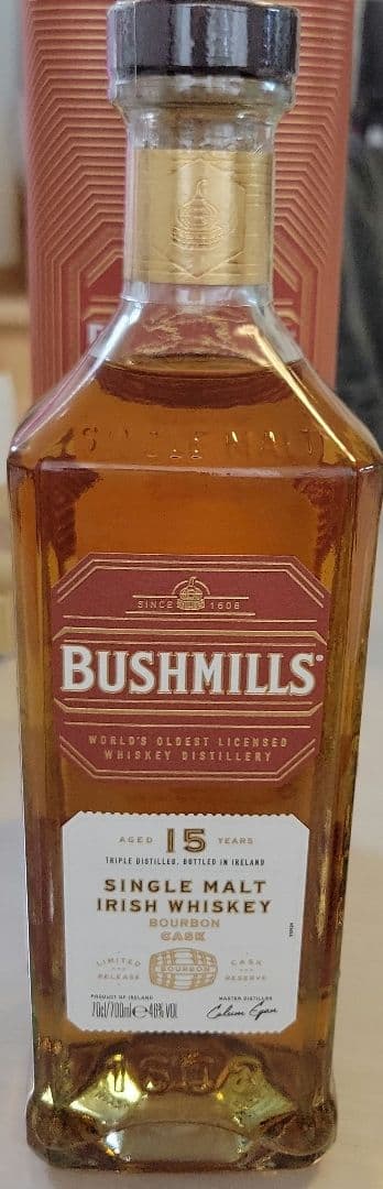 BUSHMILLS 15年 シングルモルトウイスキー 700ml