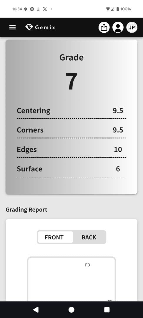 レシラムex BWR【Gemix鑑定済み】オマケ付き