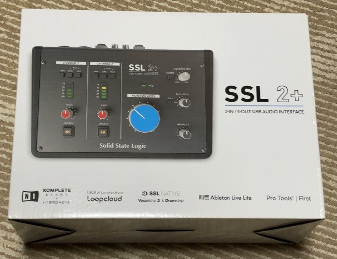 Solid State Logic SSL2+ オーディオインターフェイス未使用
