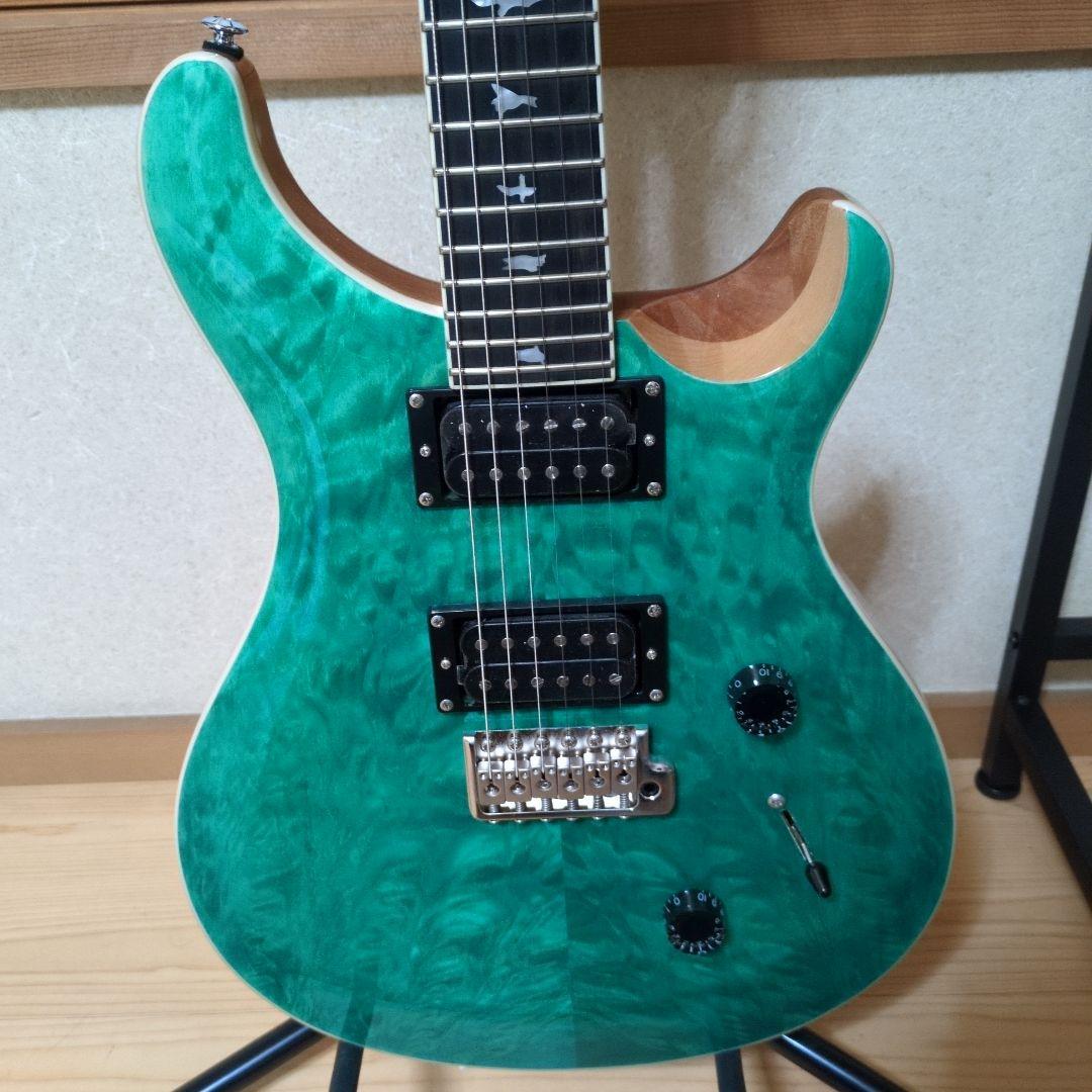 と*ぐ様 PRS SE Custom グリーン エレキギター