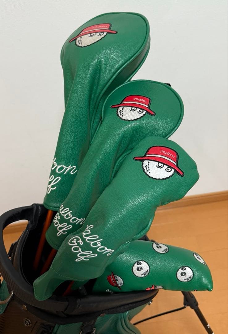 Malbon Golf キャディバッグ と ヘッドカバー(クラブは含みません)