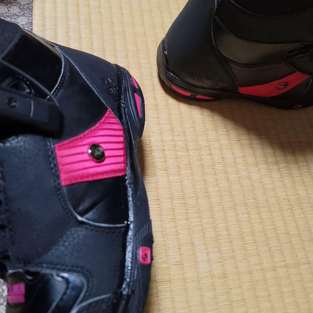 SALOMON スノーボードブーツ ブラック/ピンク23センチ