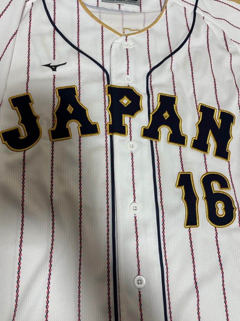 侍ジャパン WBC 大谷翔平 ユニフォーム 刺繍 MIZUNO L 日本代表