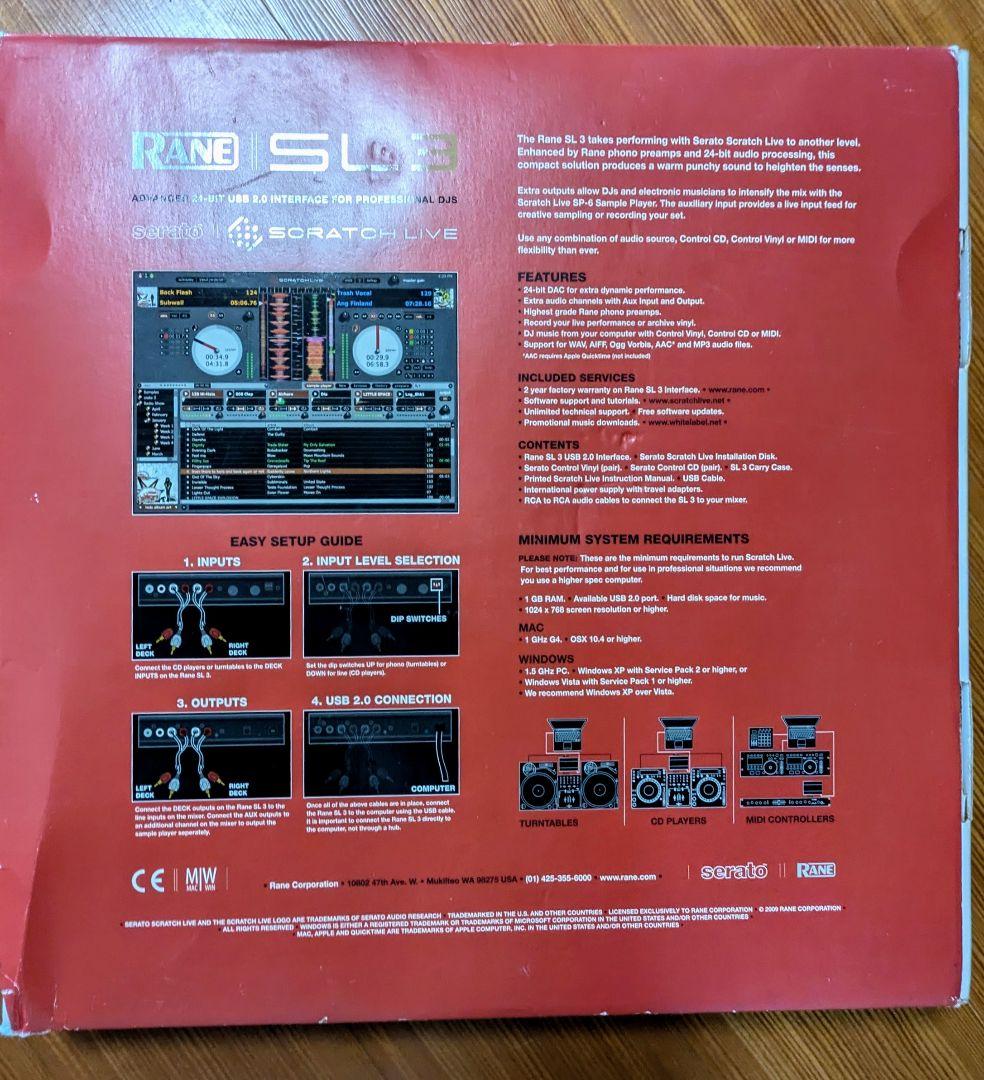 RANE SL3 selato scrath live スクラッチライブ