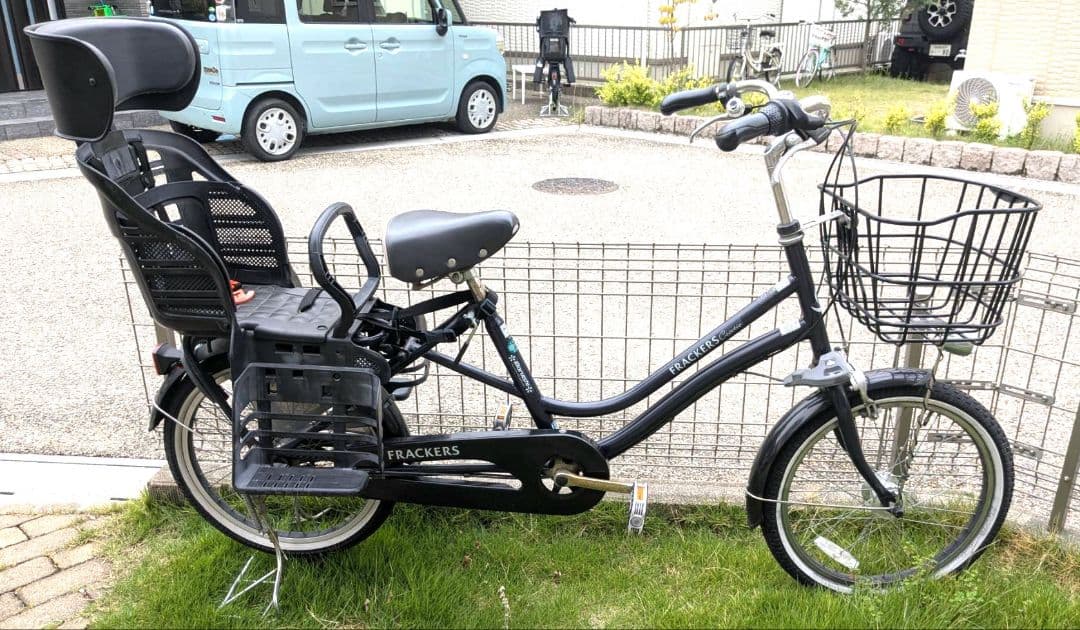 ちえ　FRACKERS チャイルドシート付き自転車
