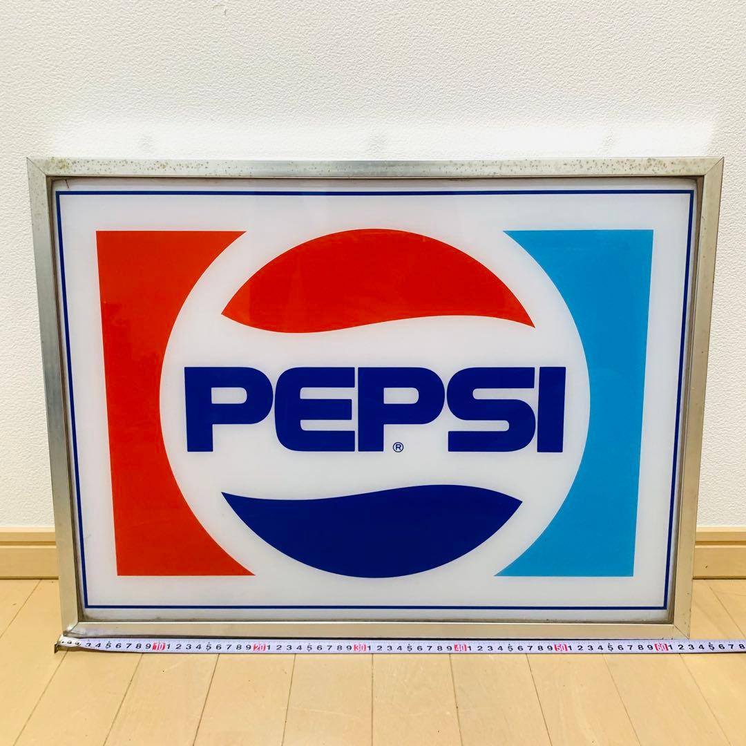 ペプシ PEPSI プラスチック 看板 電飾 フレーム