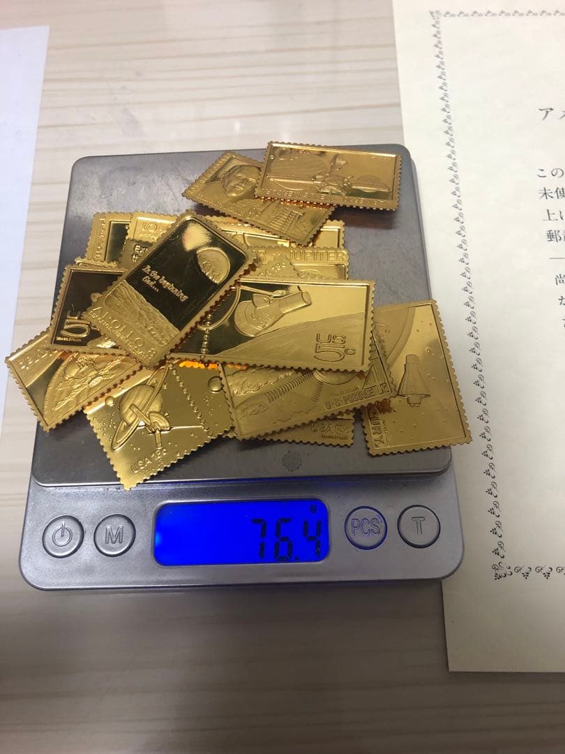 12510 希少　松本徽章工業　純金　金属工芸品　76.4g 純金/純銅