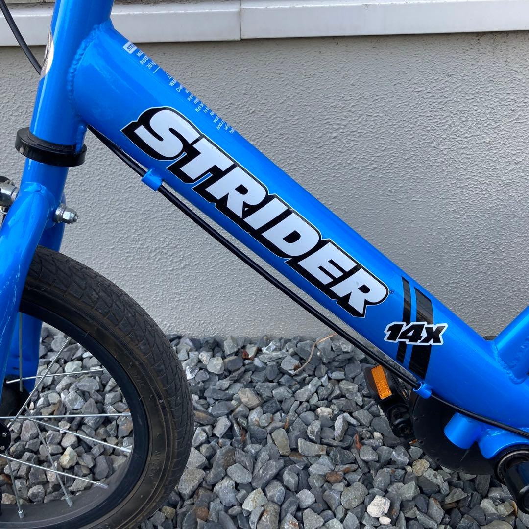STRIDER SPORT 14x 青 ブルー 自転車 スタンドあり