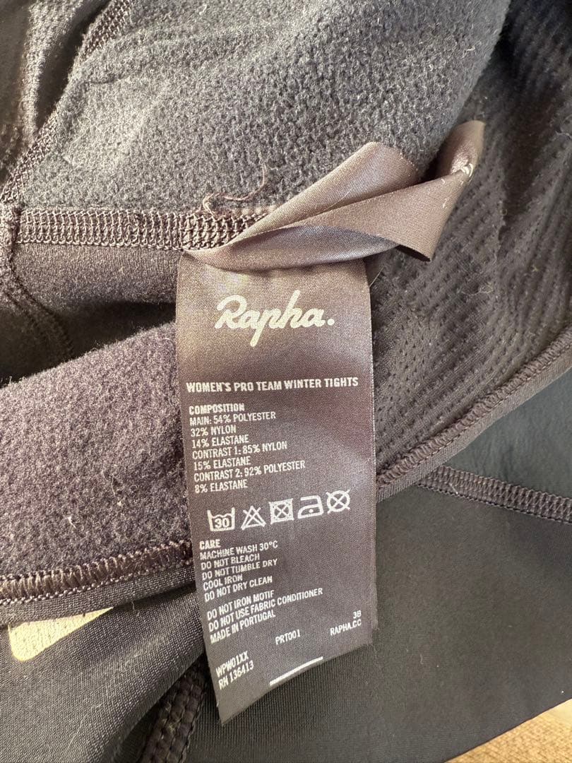 Rapha ウィメンズ プロチーム ウィンター タイツ　XS ブラック
