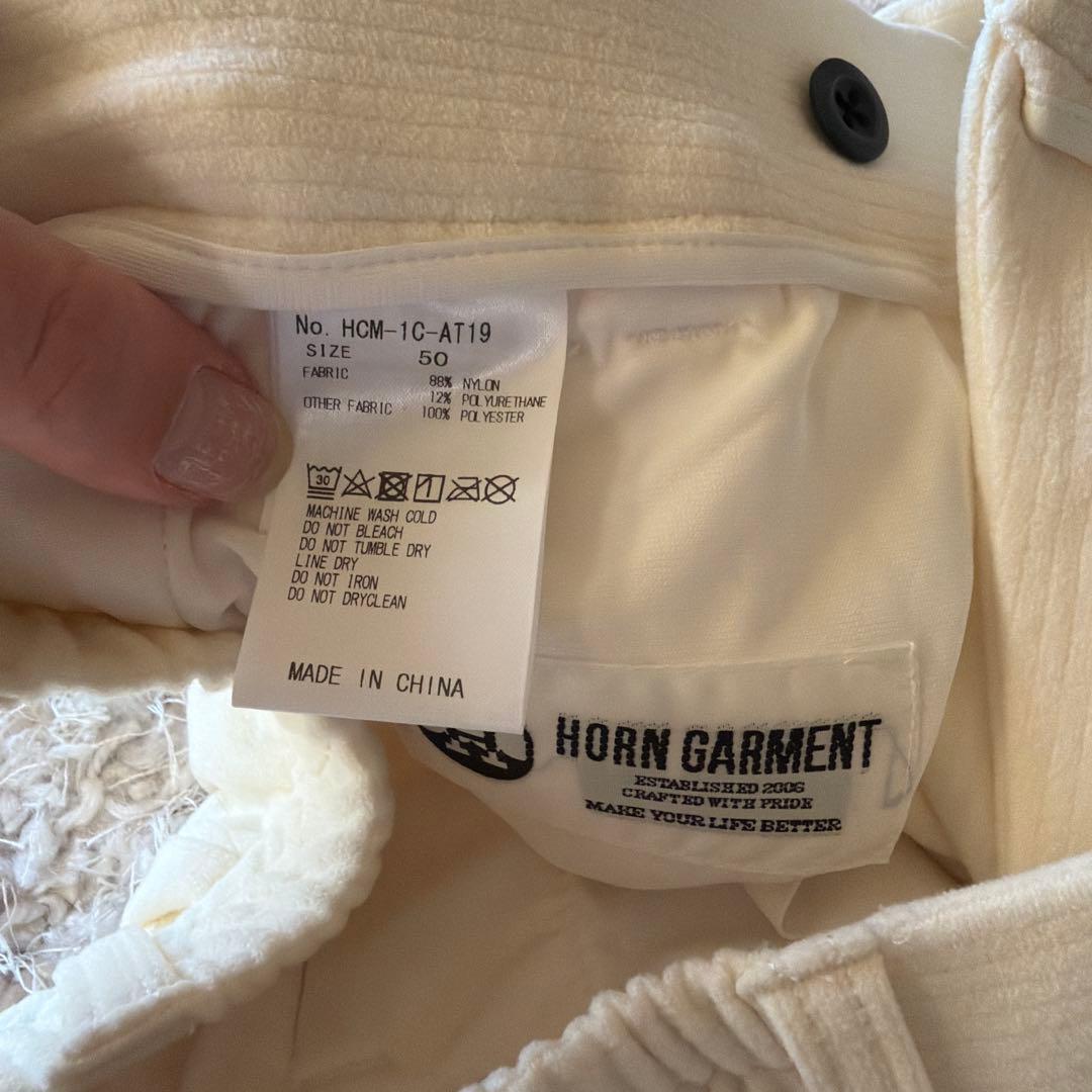 HORN GARMENT ゴルフパンツ オフホワイト 冬用Size50