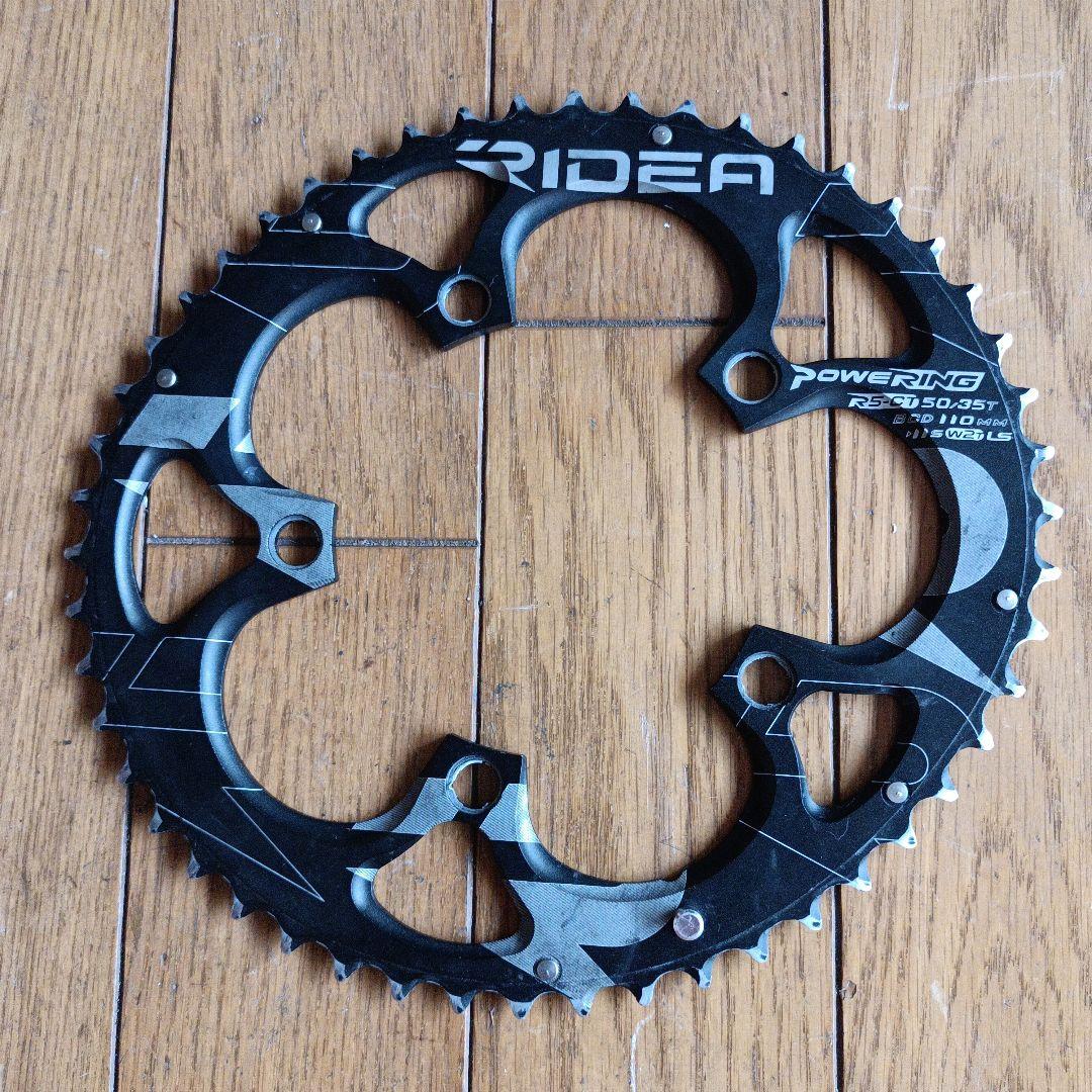 RIDEA POWERING チェーンリング 50T 34T セット