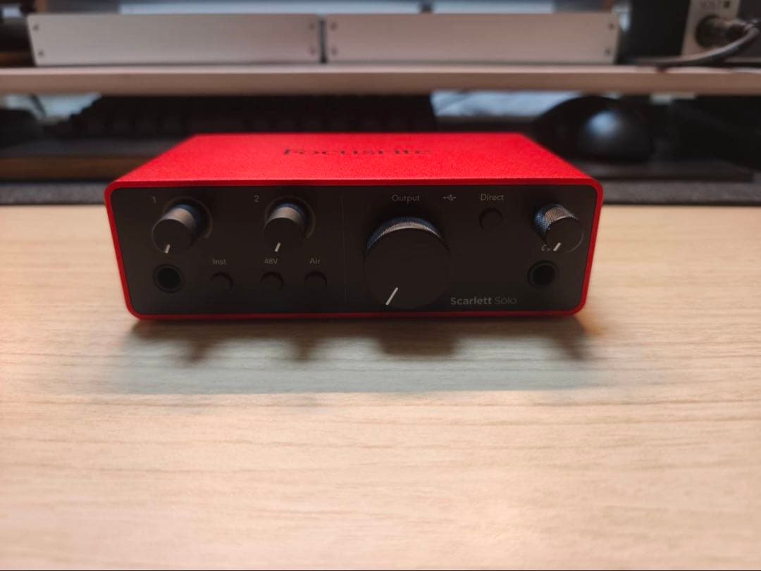 DTM・DAW Focusrite Scarlett solo gen4