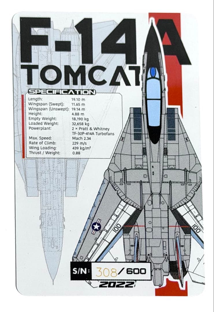 JCW 1/72 F-14A トムキャット VF-41 Black Aces