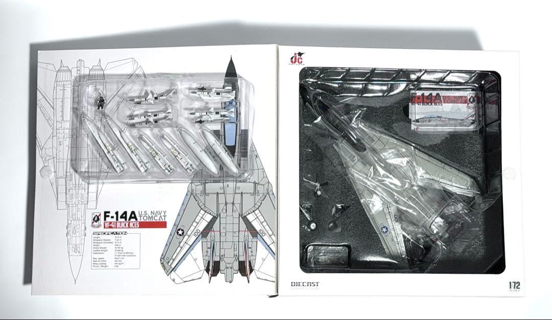 JCW 1/72 F-14A トムキャット VF-41 Black Aces