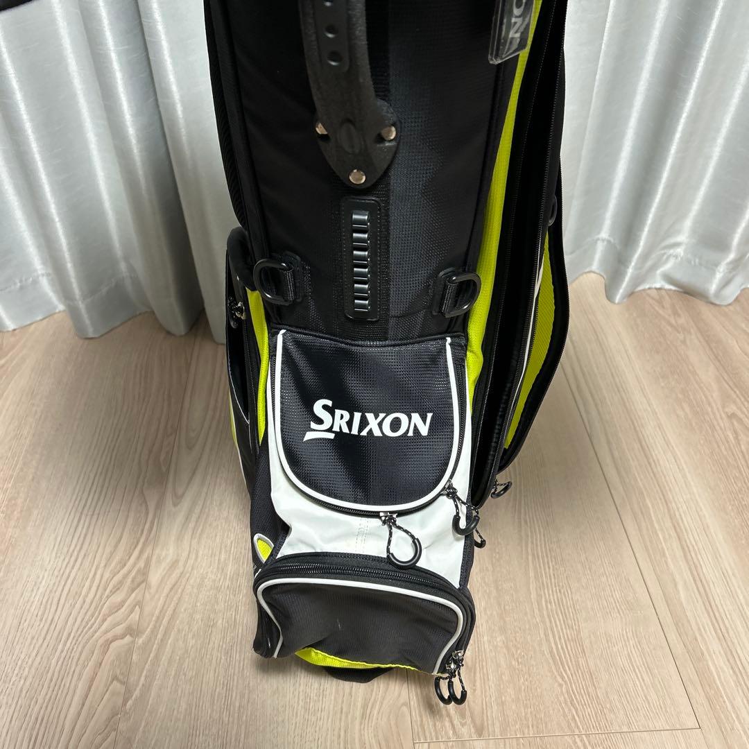 Srixon キャディバッグ 黒/黄 防水カバー付き