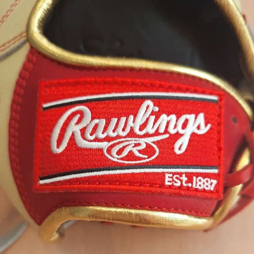 Rawlings 硬式トレーニンググローブ左投用 クリーム/レッド