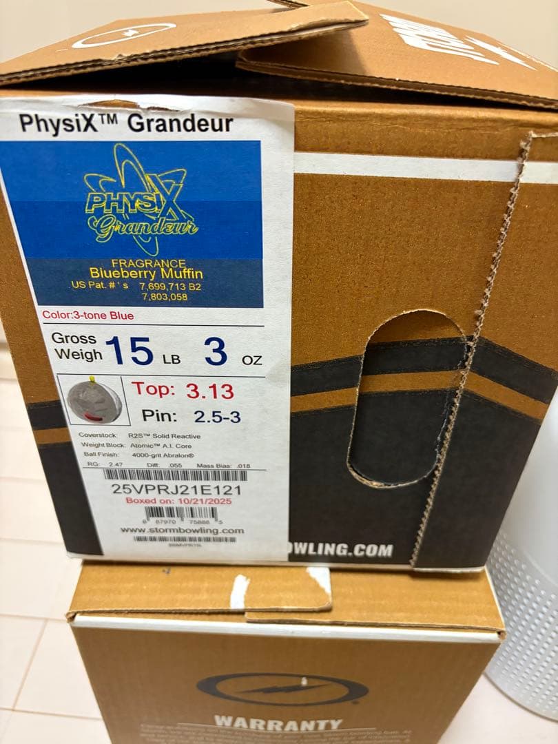 PhysiX Grandeur ボウリングボール 15lb 3oz