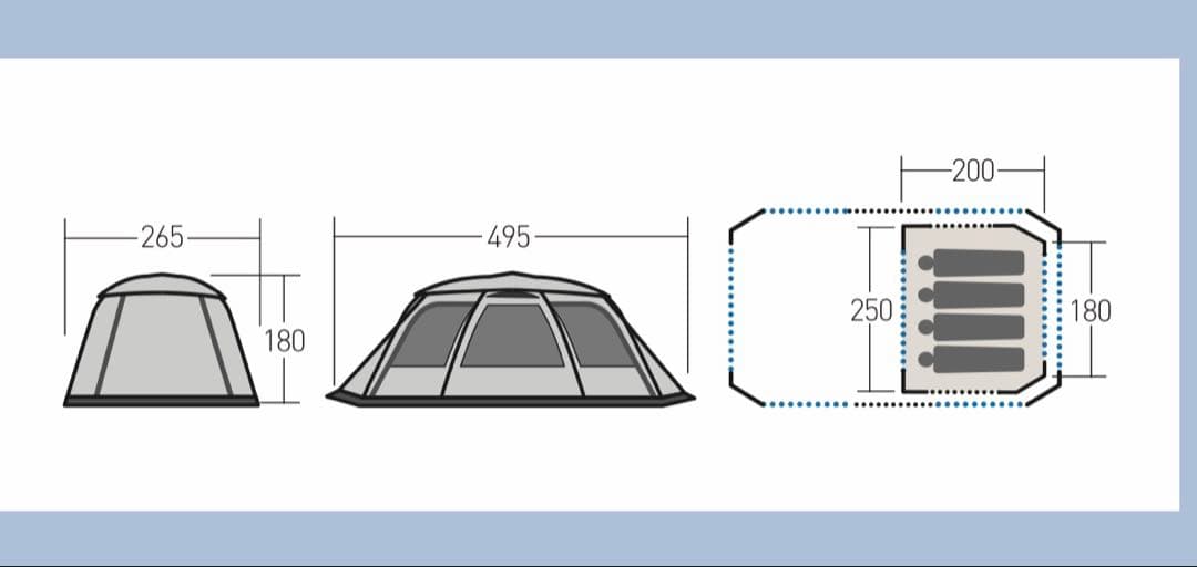 Ogawaファシル 2ルームテント(美品)