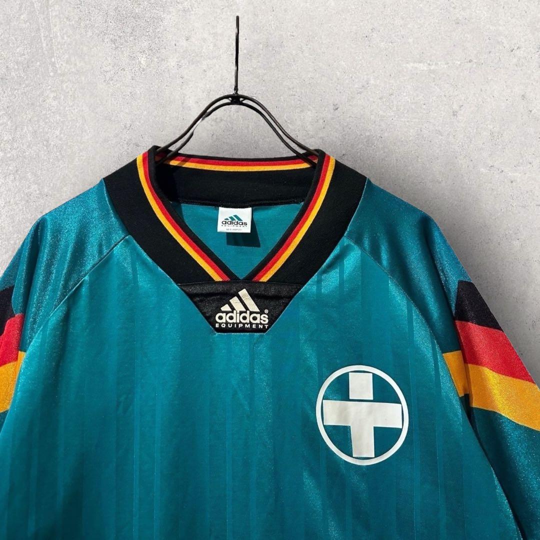 90s adidas アディダス ドイツ ゲームシャツ サッカー ユニフォーム